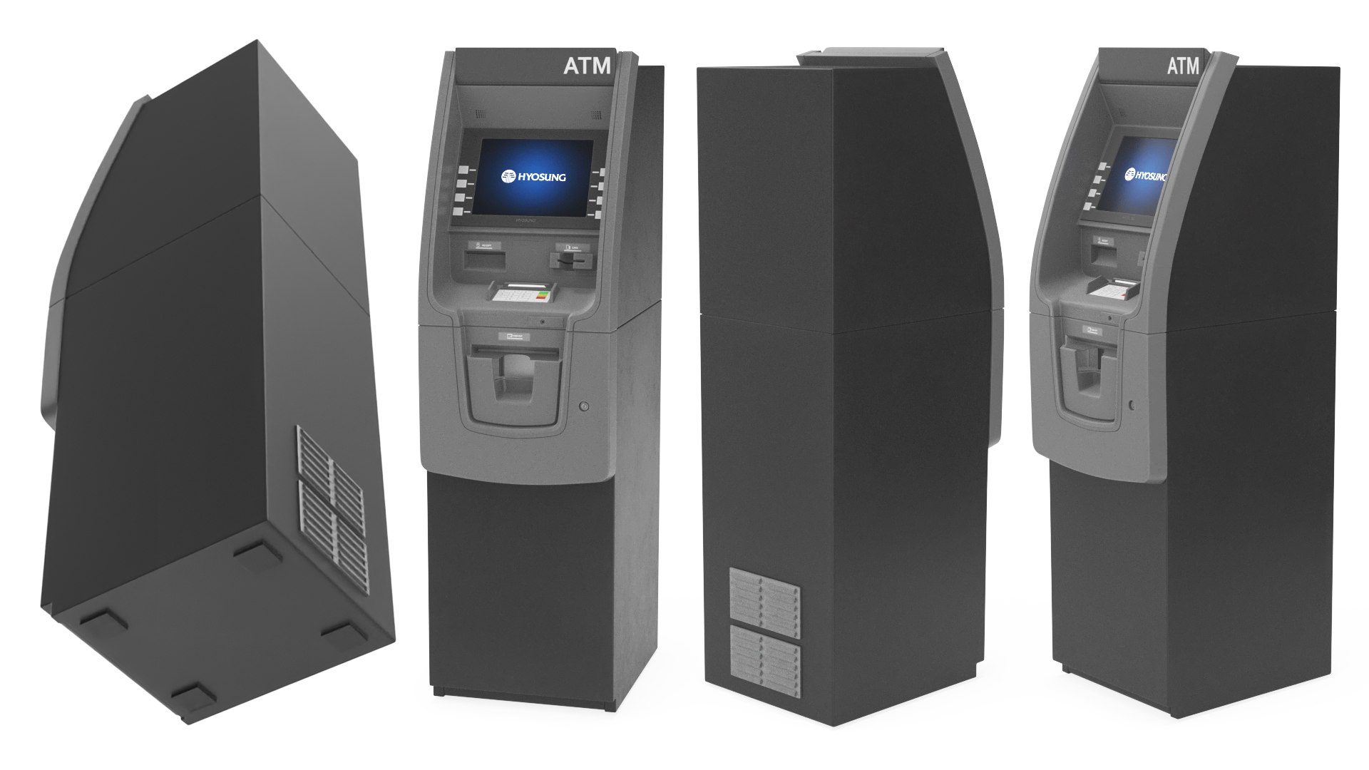 3D ATM Machine Hyosung model - TurboSquid 2178361