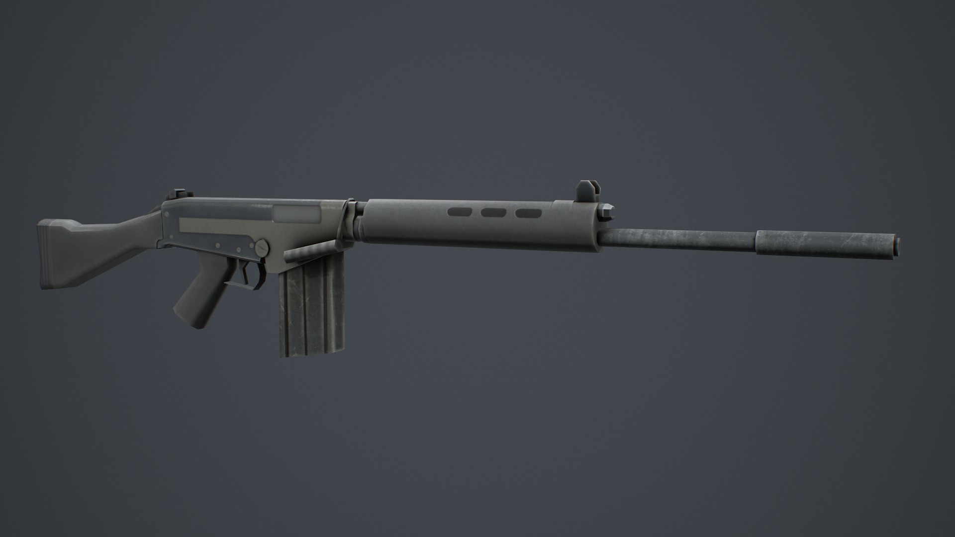 FN FAL Pack 3D Model - TurboSquid 1765371
