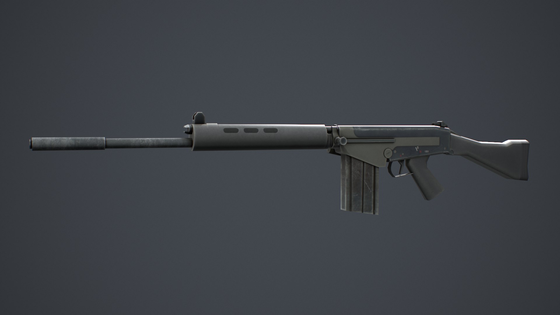 FN FAL Pack 3D Model - TurboSquid 1765371