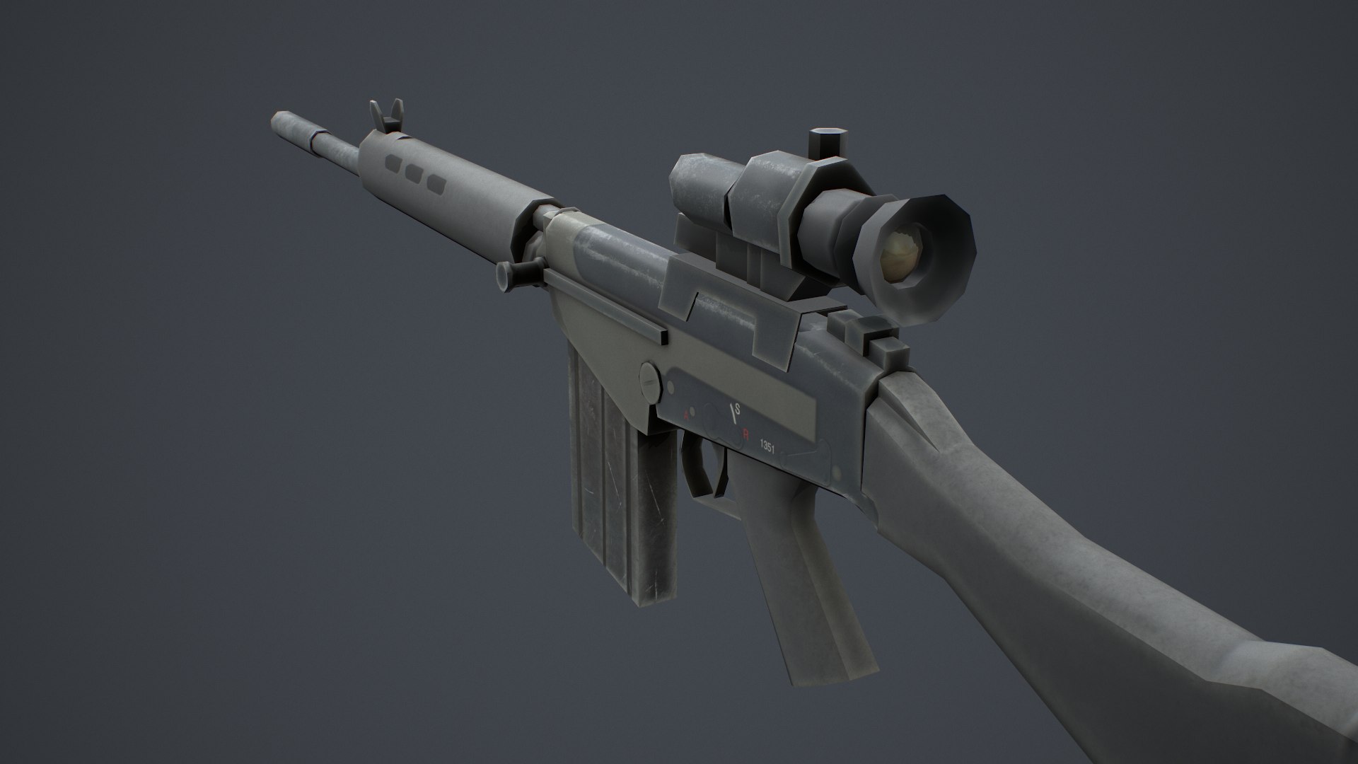 FN FAL Pack 3D Model - TurboSquid 1765371