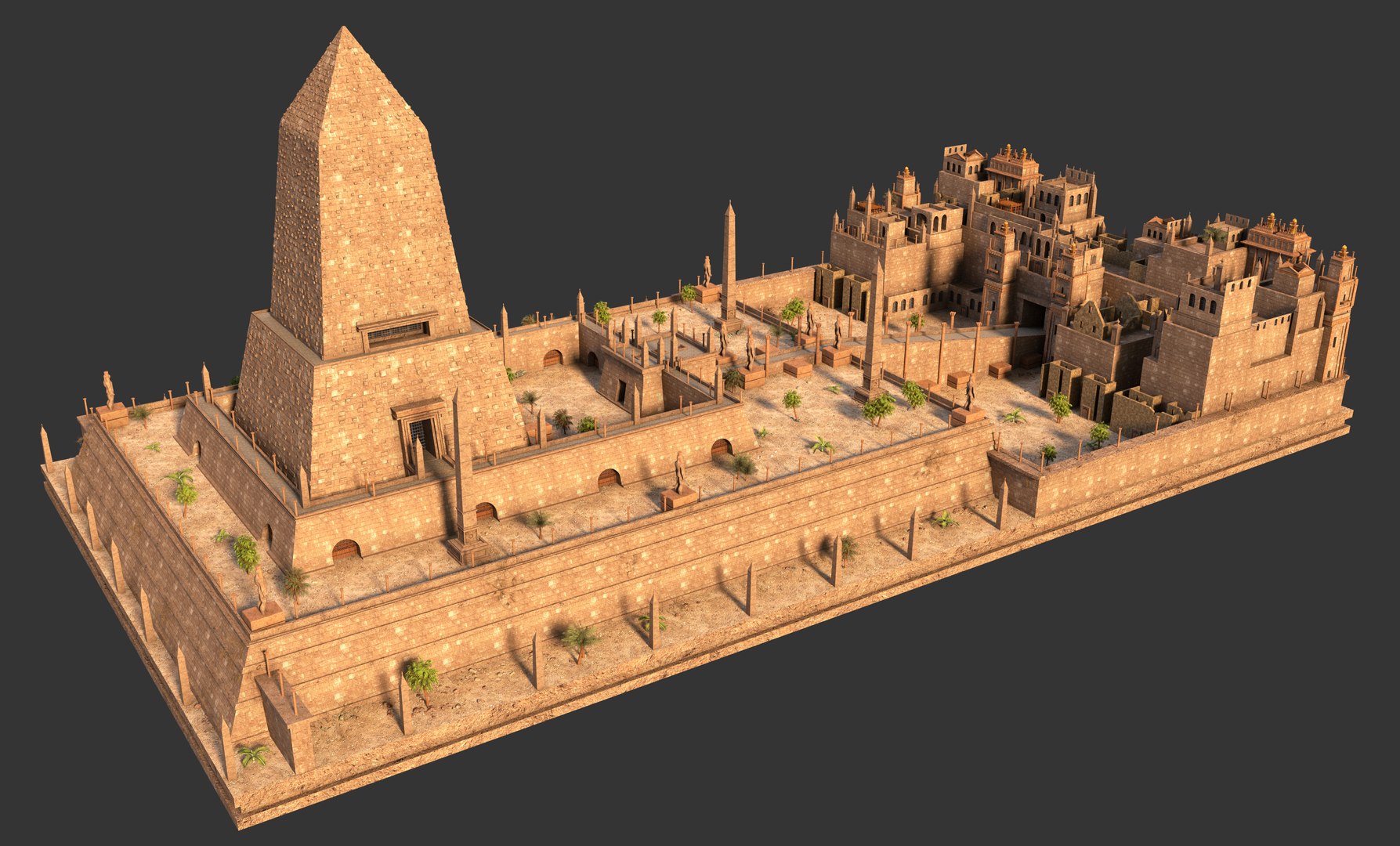 3D Solar Temple Abu Gorab Model - TurboSquid 2241416