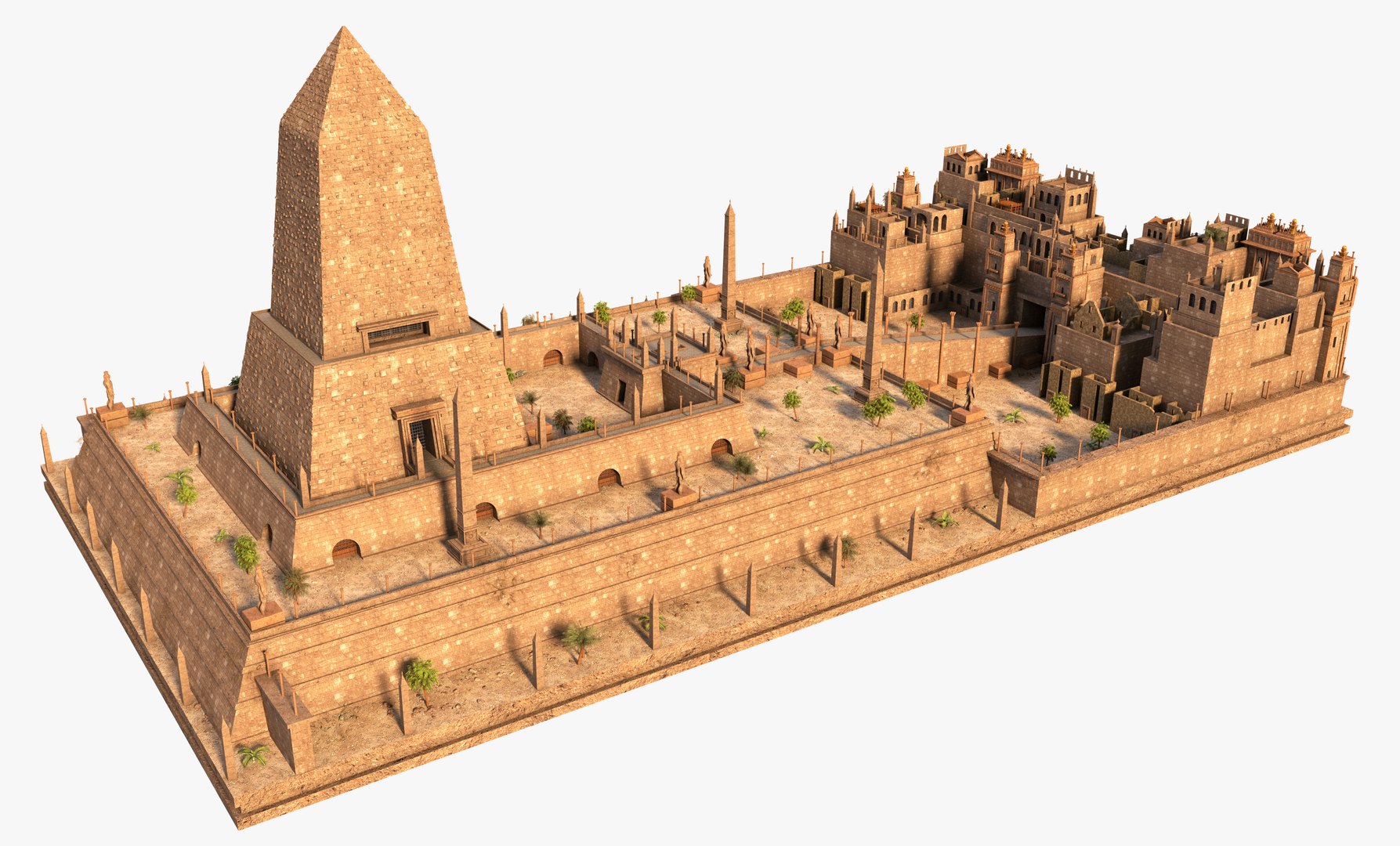 3D Solar Temple Abu Gorab Model - TurboSquid 2241416