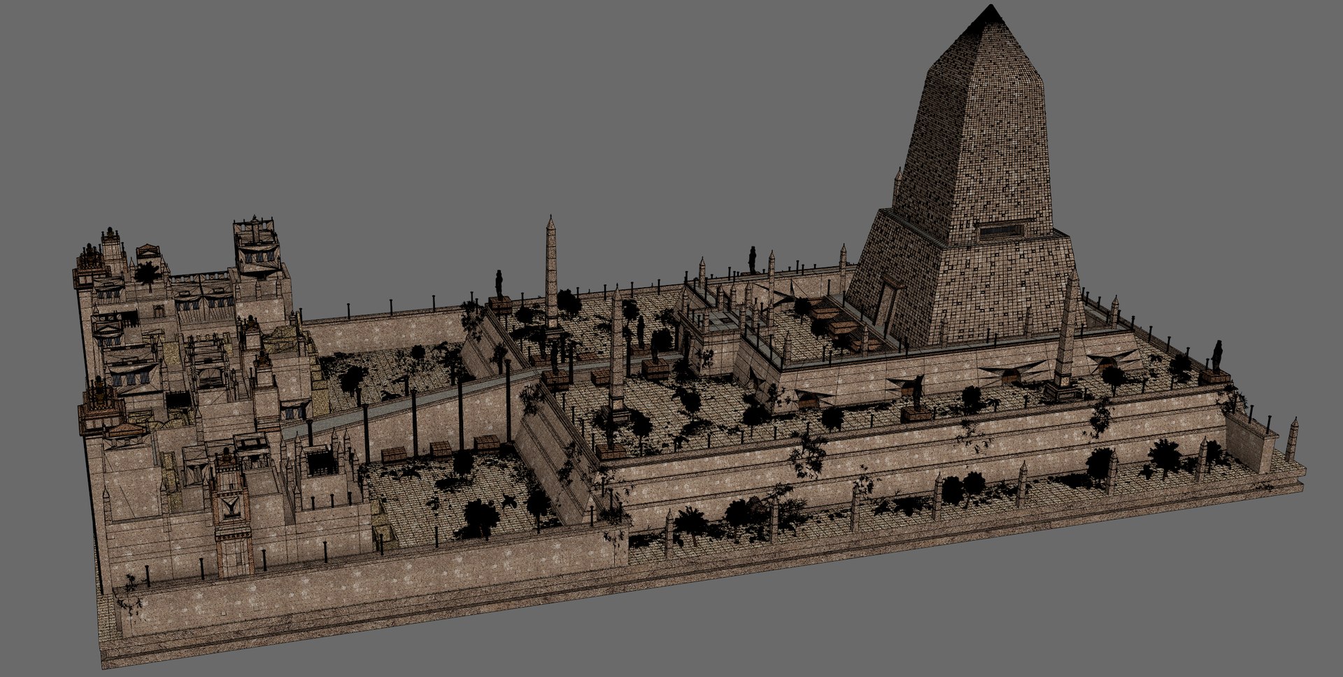 3D Solar Temple Abu Gorab Model - TurboSquid 2241416