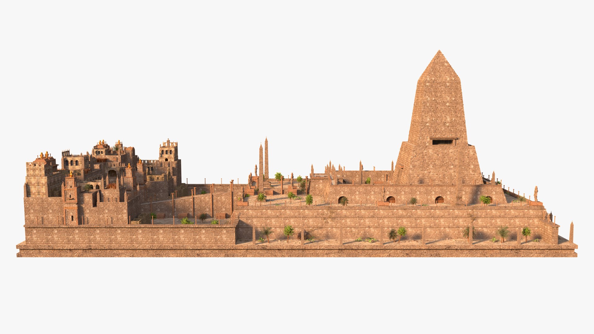 3D Solar Temple Abu Gorab Model - TurboSquid 2241416