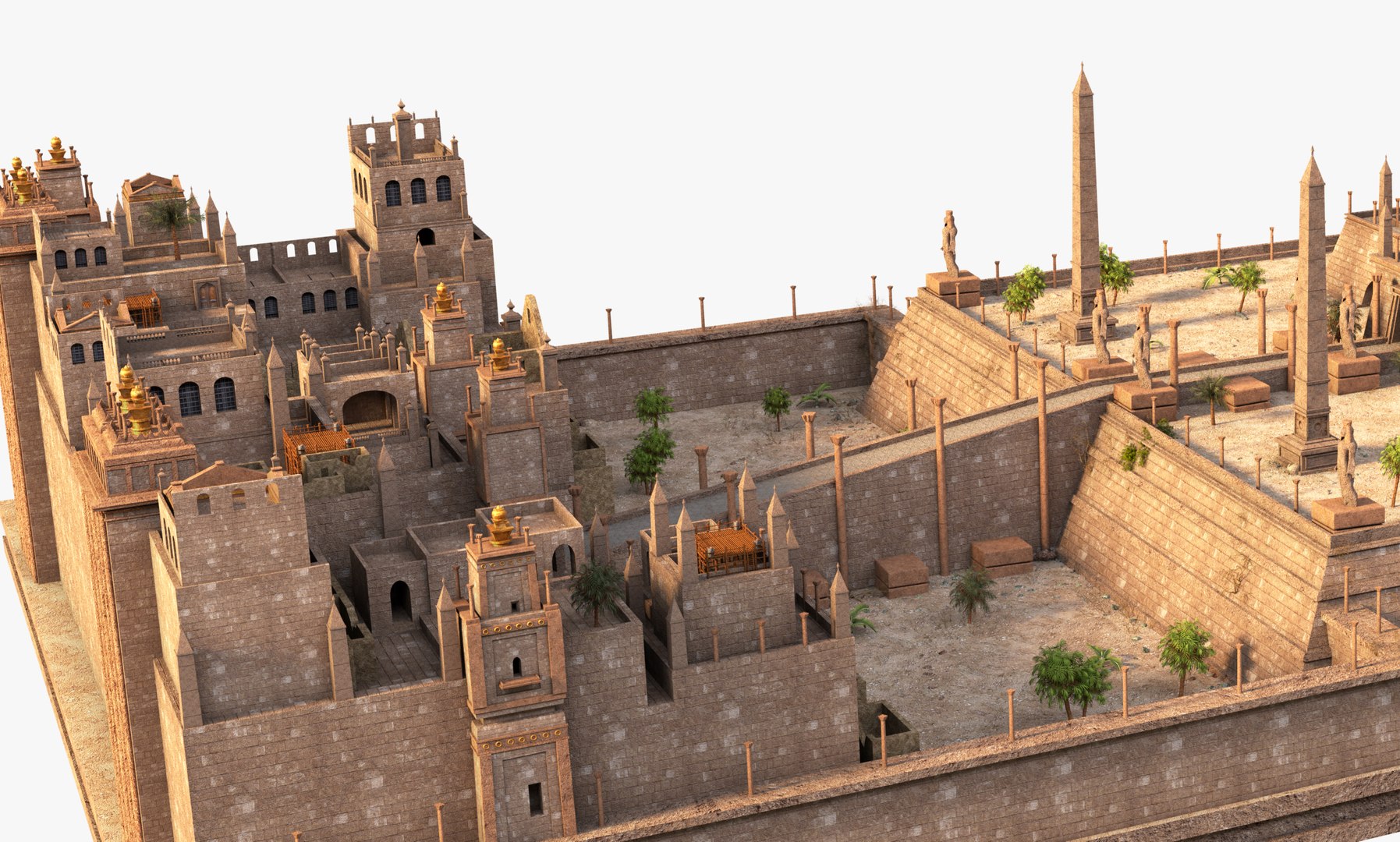 3D Solar Temple Abu Gorab Model - TurboSquid 2241416