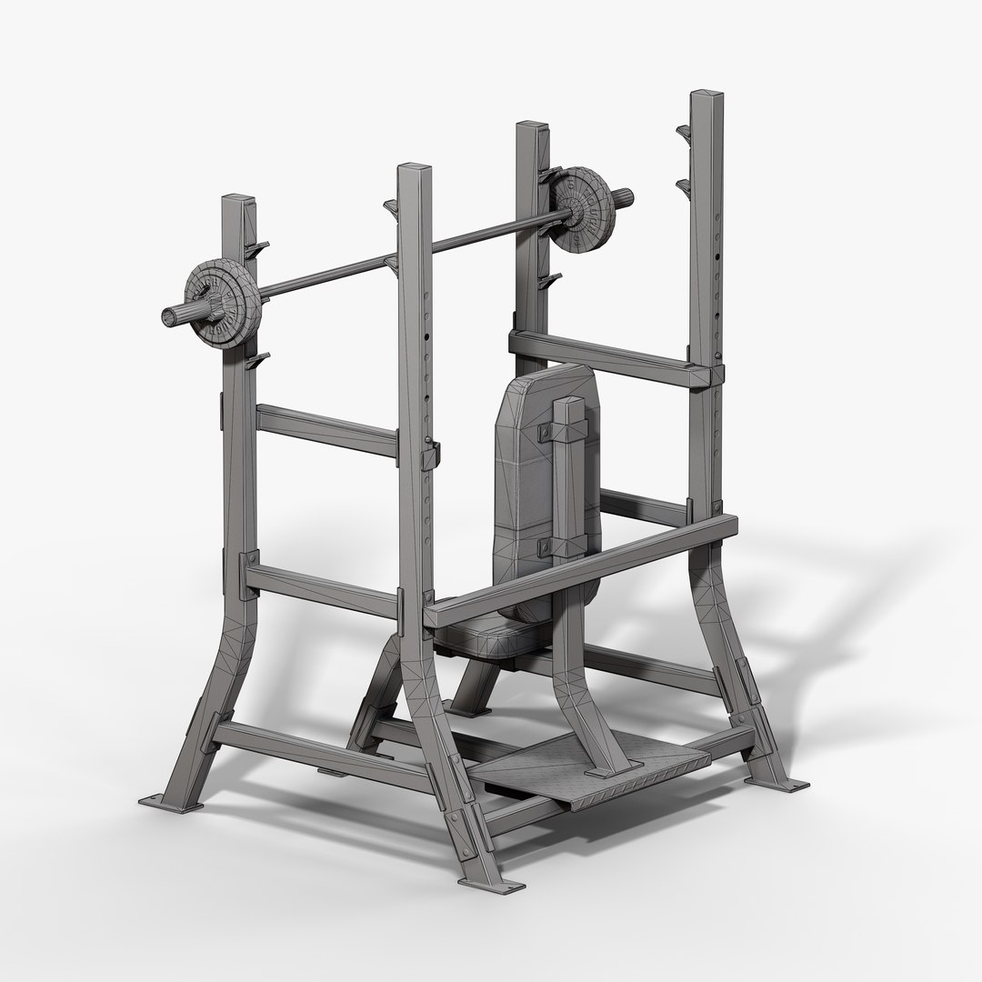 3D Shoulder Press Bench Model - TurboSquid 2278540