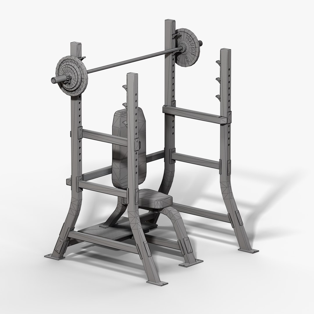 3D Shoulder Press Bench Model - TurboSquid 2278540