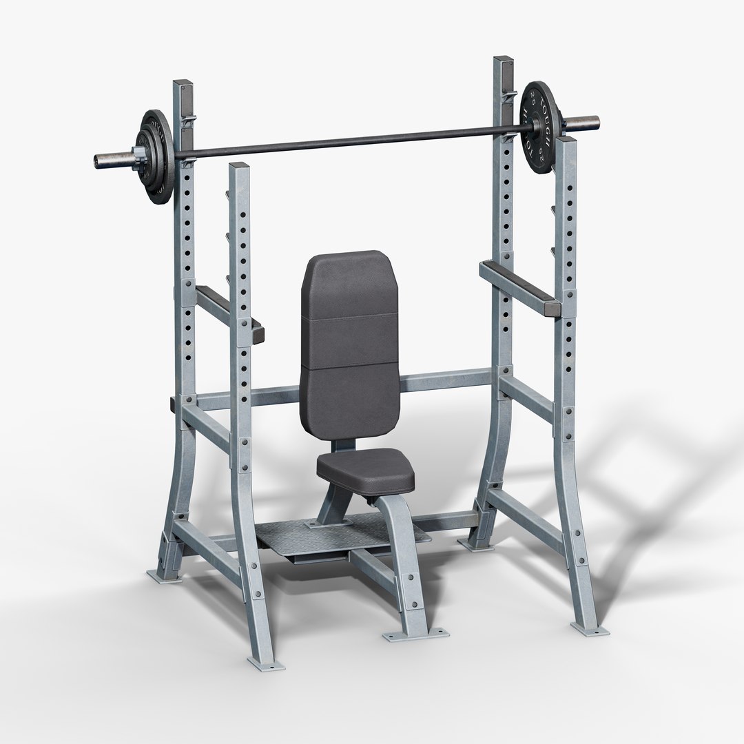 3D Shoulder Press Bench Model - TurboSquid 2278540