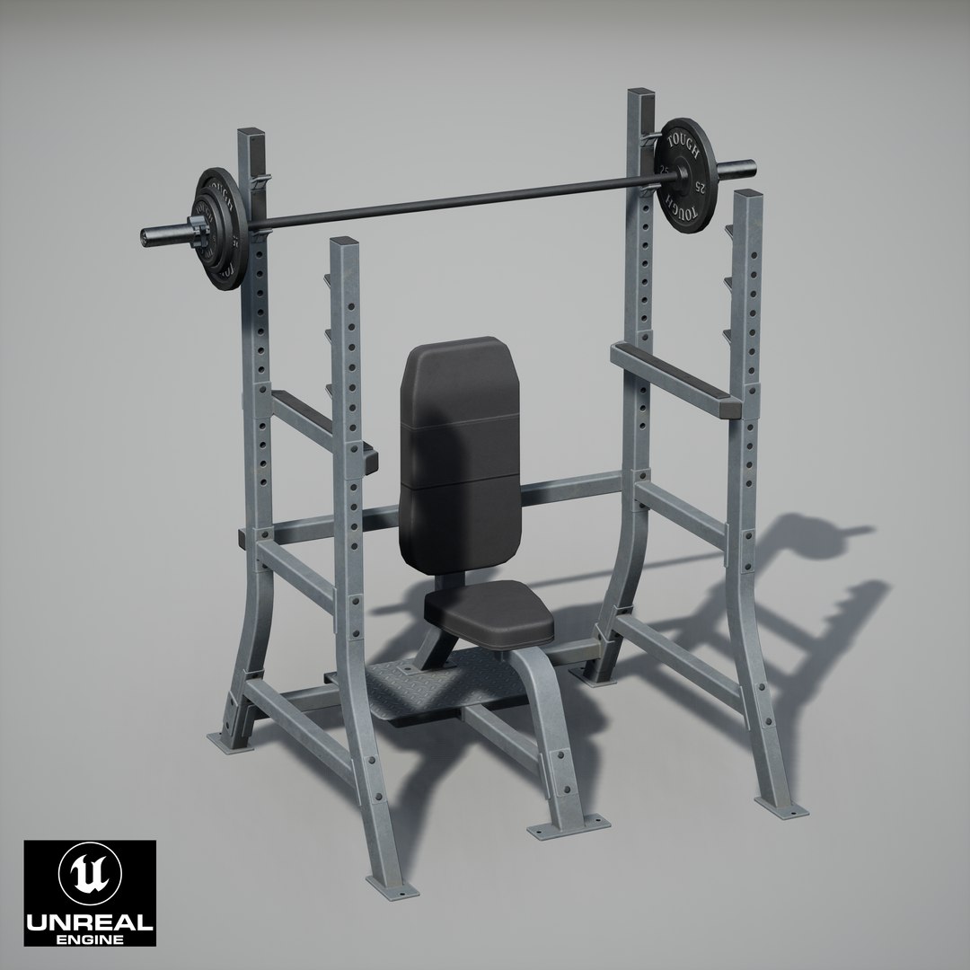 3D Shoulder Press Bench Model - TurboSquid 2278540