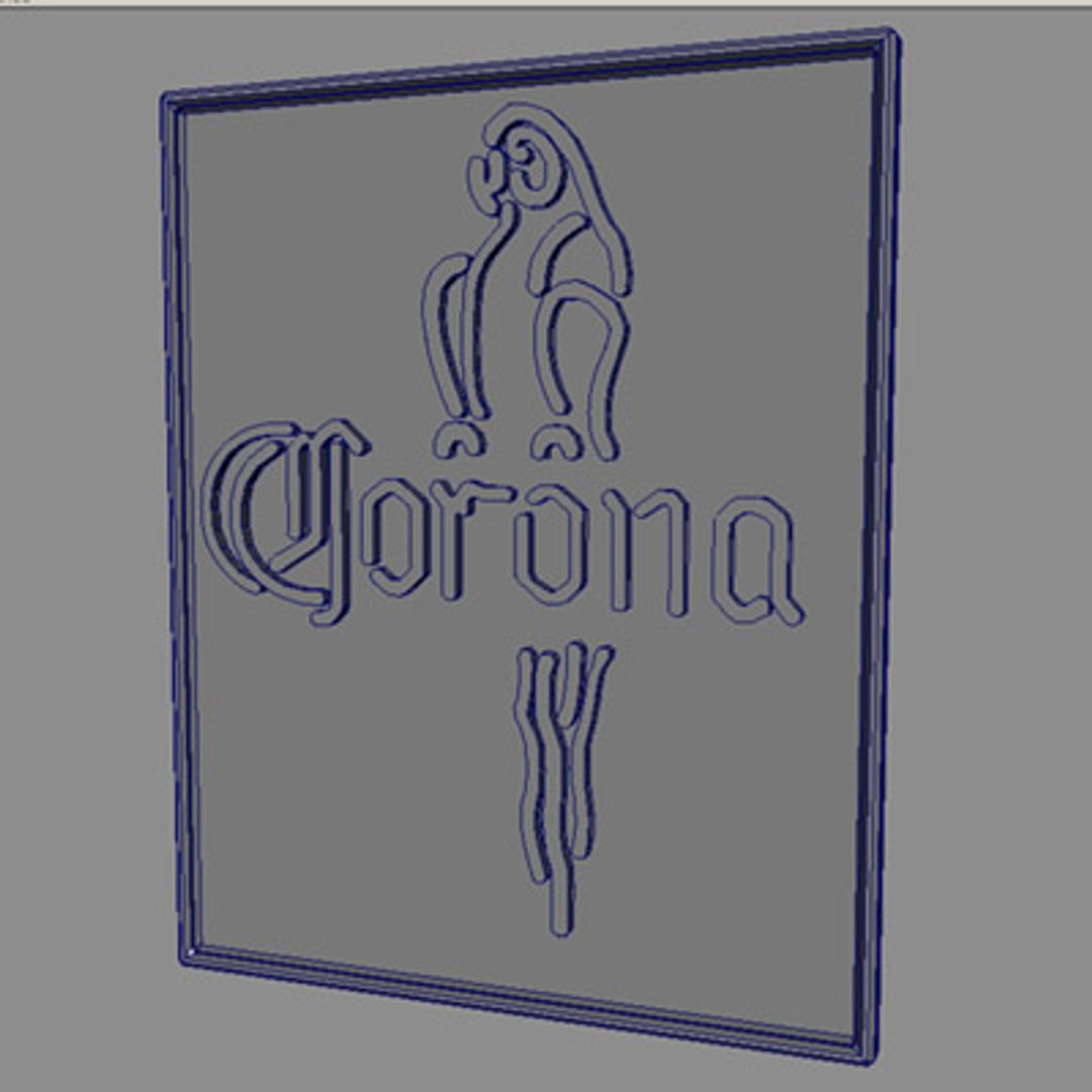 Neon Sign Corona 3d Model
