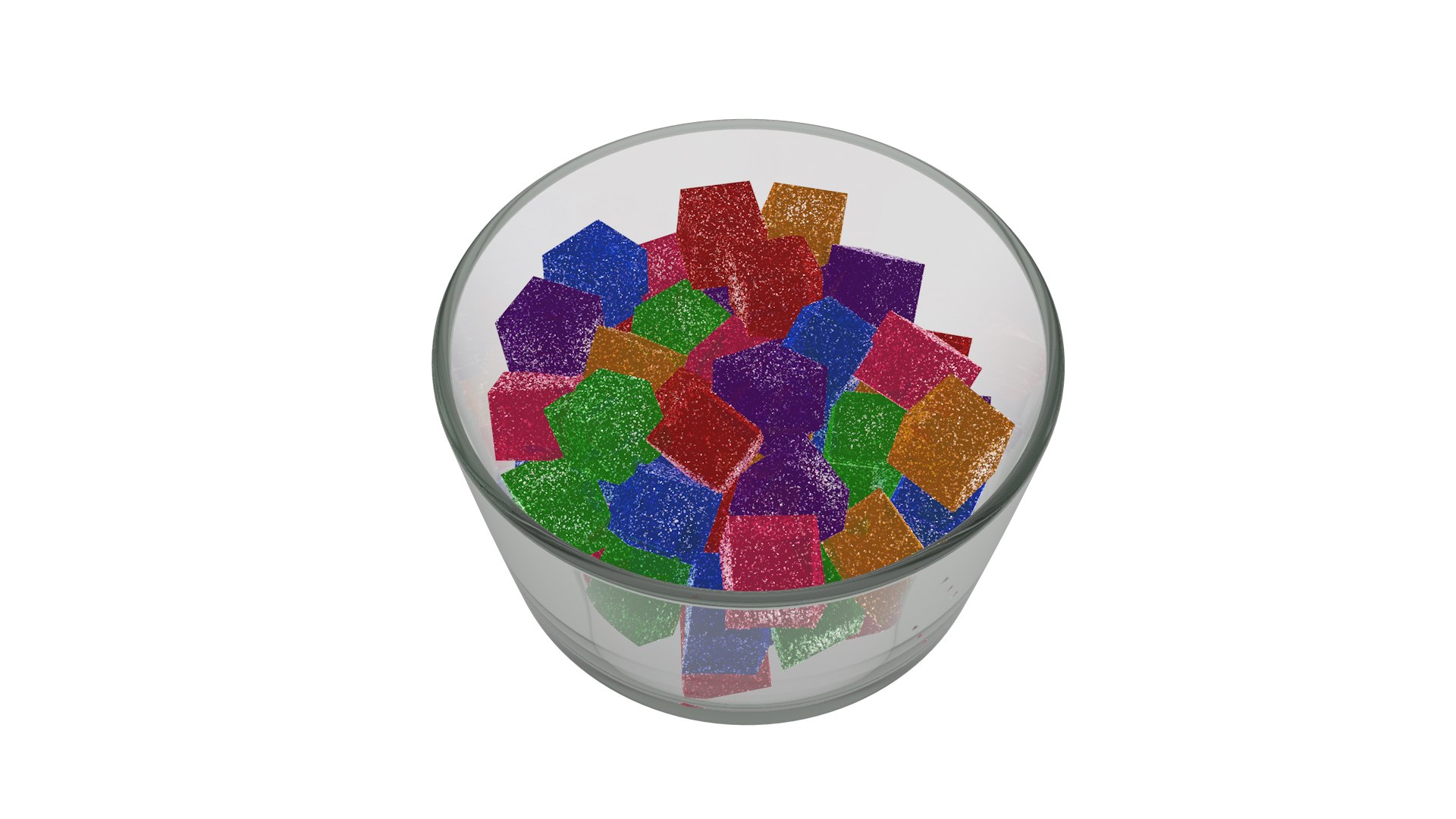 3D Fruit Jelly Sugar Gummy Candy Model - TurboSquid 2332710
