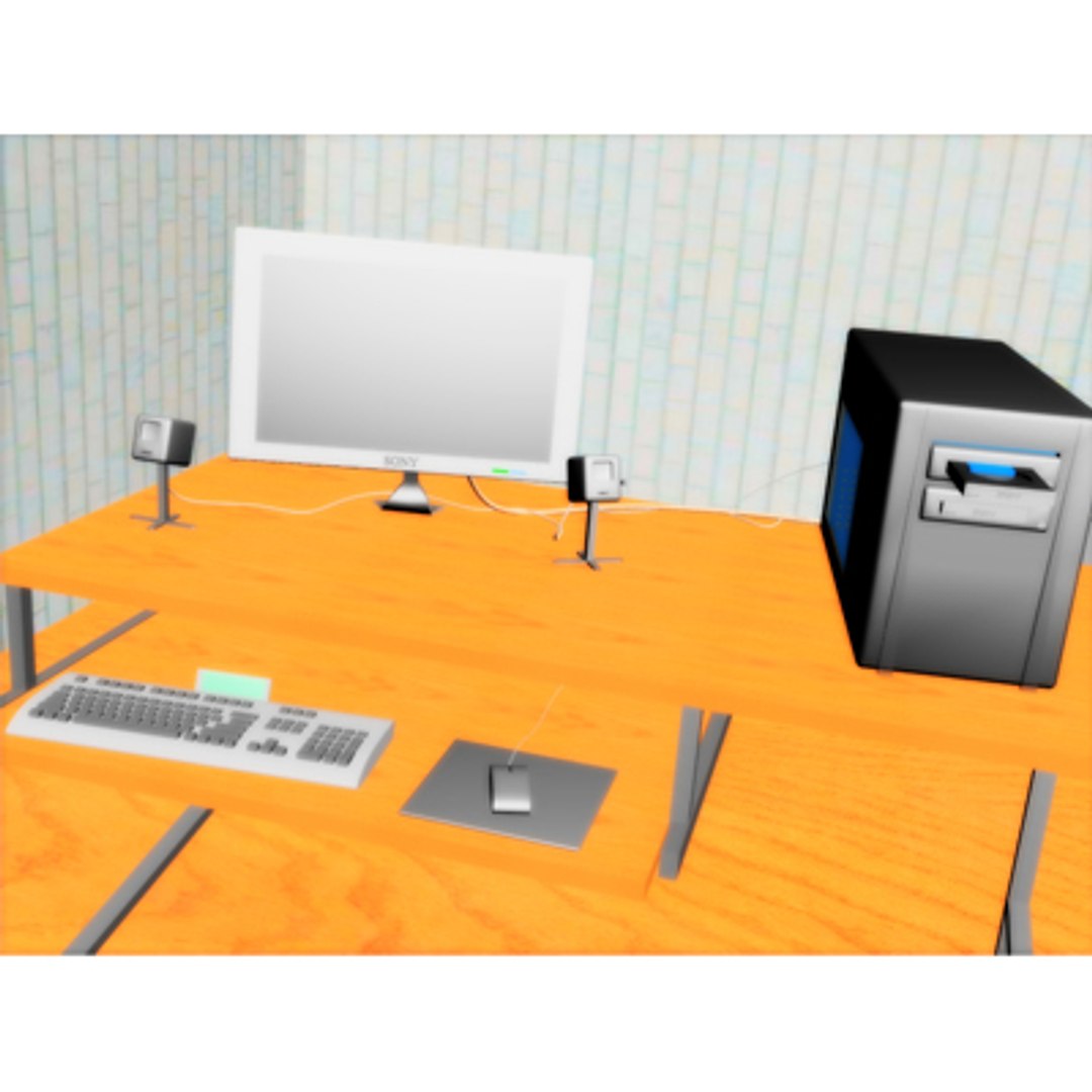 Computer Desktop 3d Model