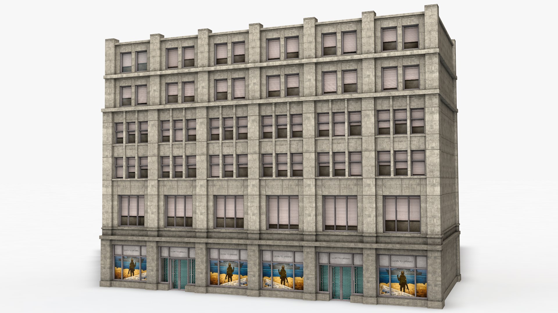 Apartment building 1 3D model - TurboSquid 1922318