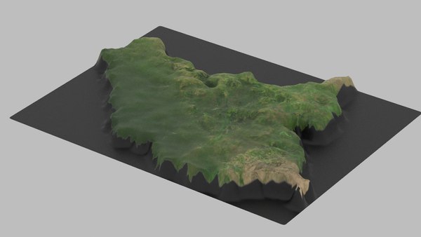 modelo 3d South Sudan Map Country - TurboSquid 2076358