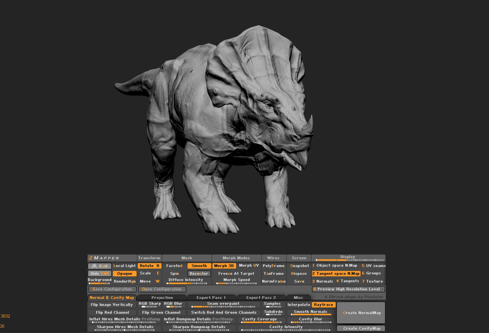 Styracosaurus Dinosaur Details 3d Model