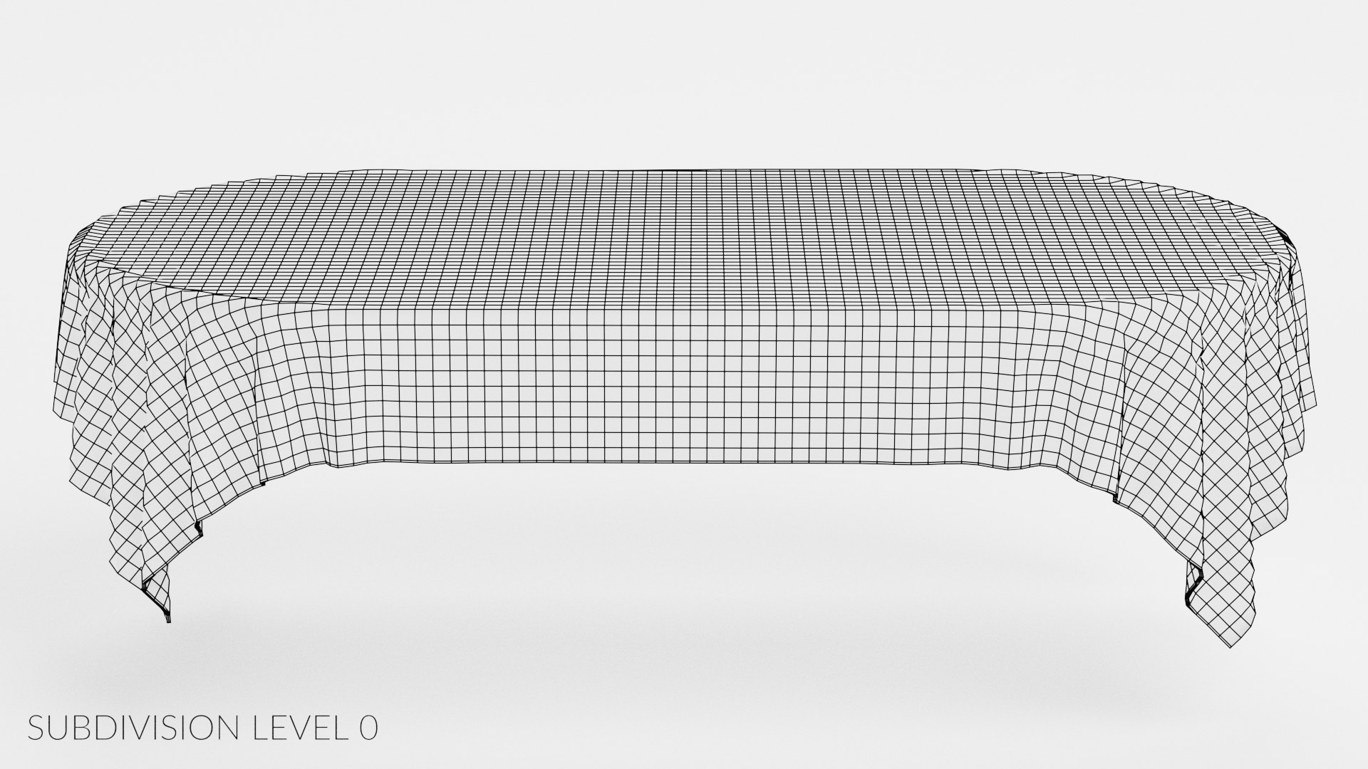 3D Model Table Cloth Tablecloth - TurboSquid 1507188