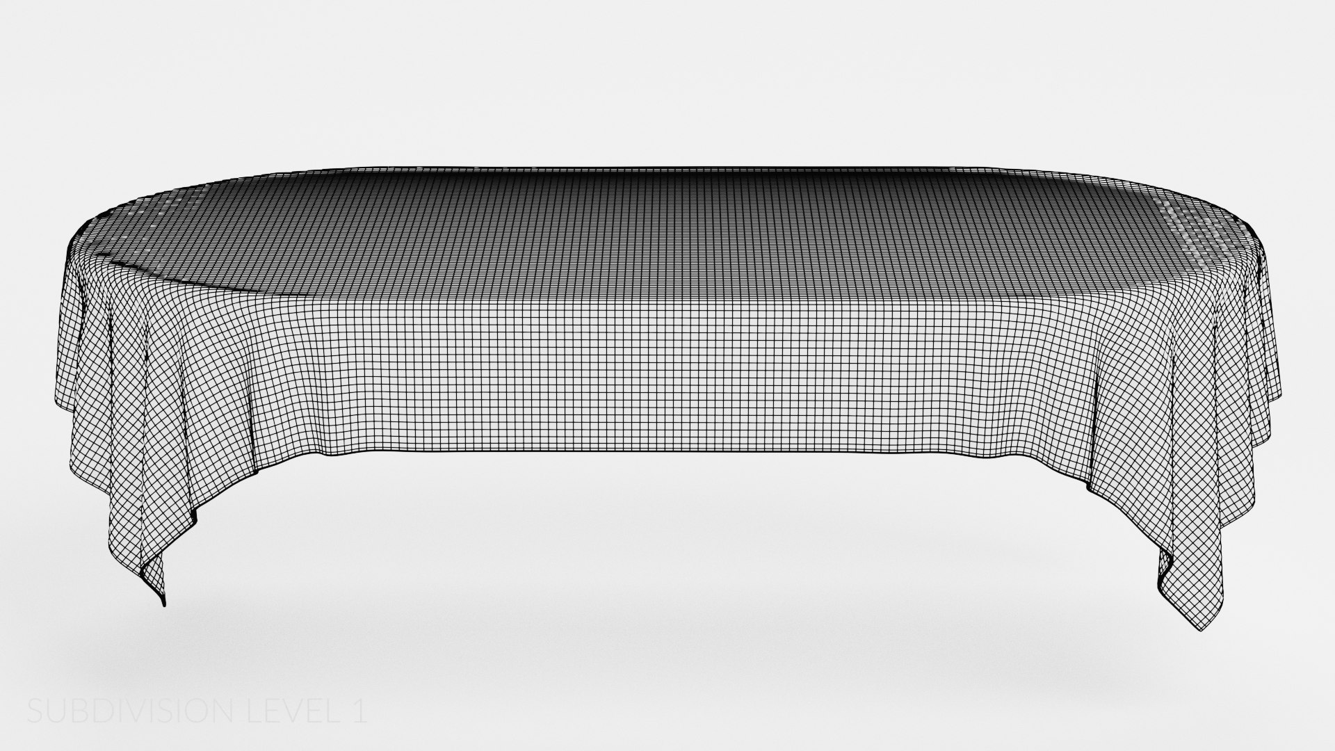 3D Model Table Cloth Tablecloth - TurboSquid 1507188