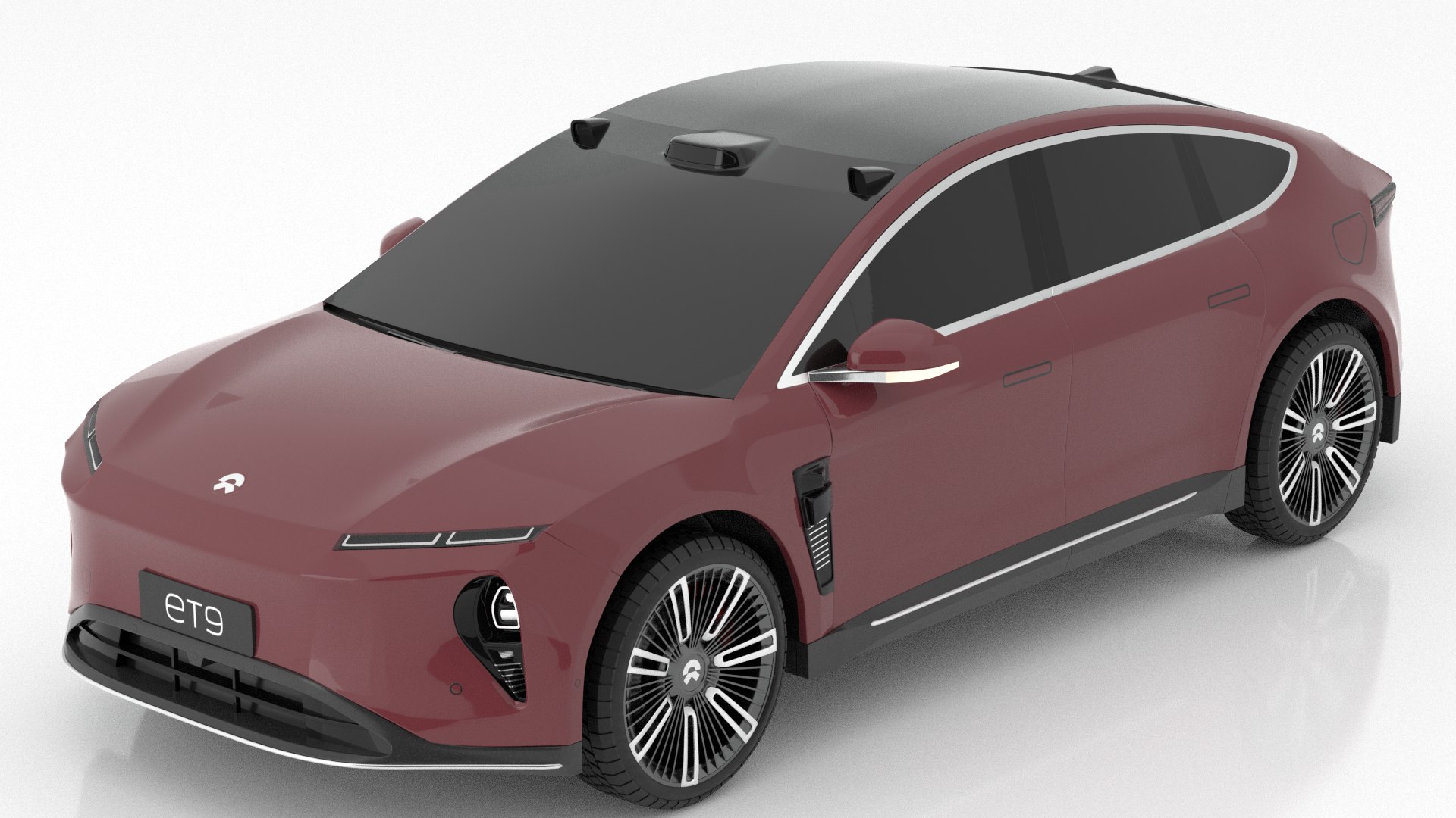 Nio ET9 Electric Car 3D Model 2025 M42 Nebula Red 3D Model - TurboSquid 2381653