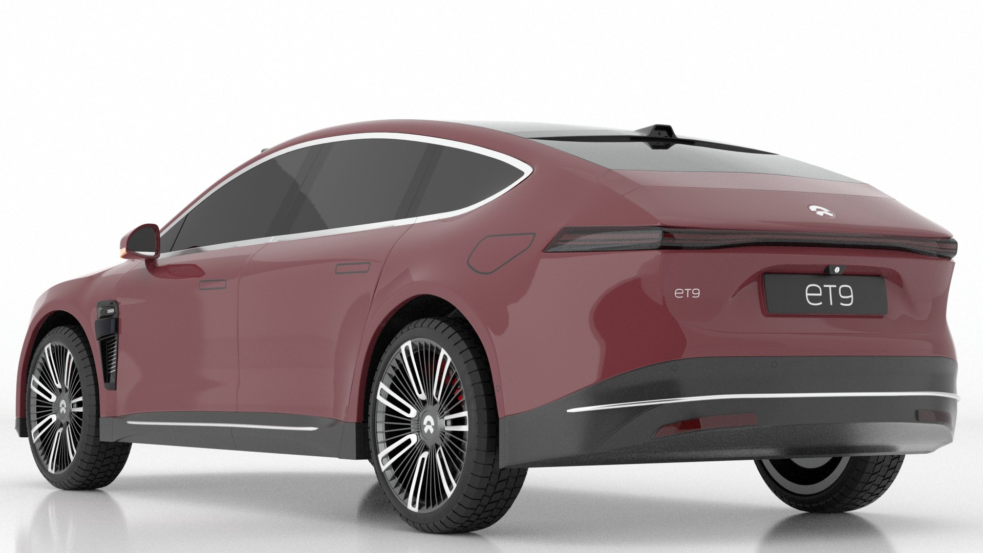 Nio ET9 Electric Car 3D Model 2025 M42 Nebula Red 3D Model - TurboSquid 2381653