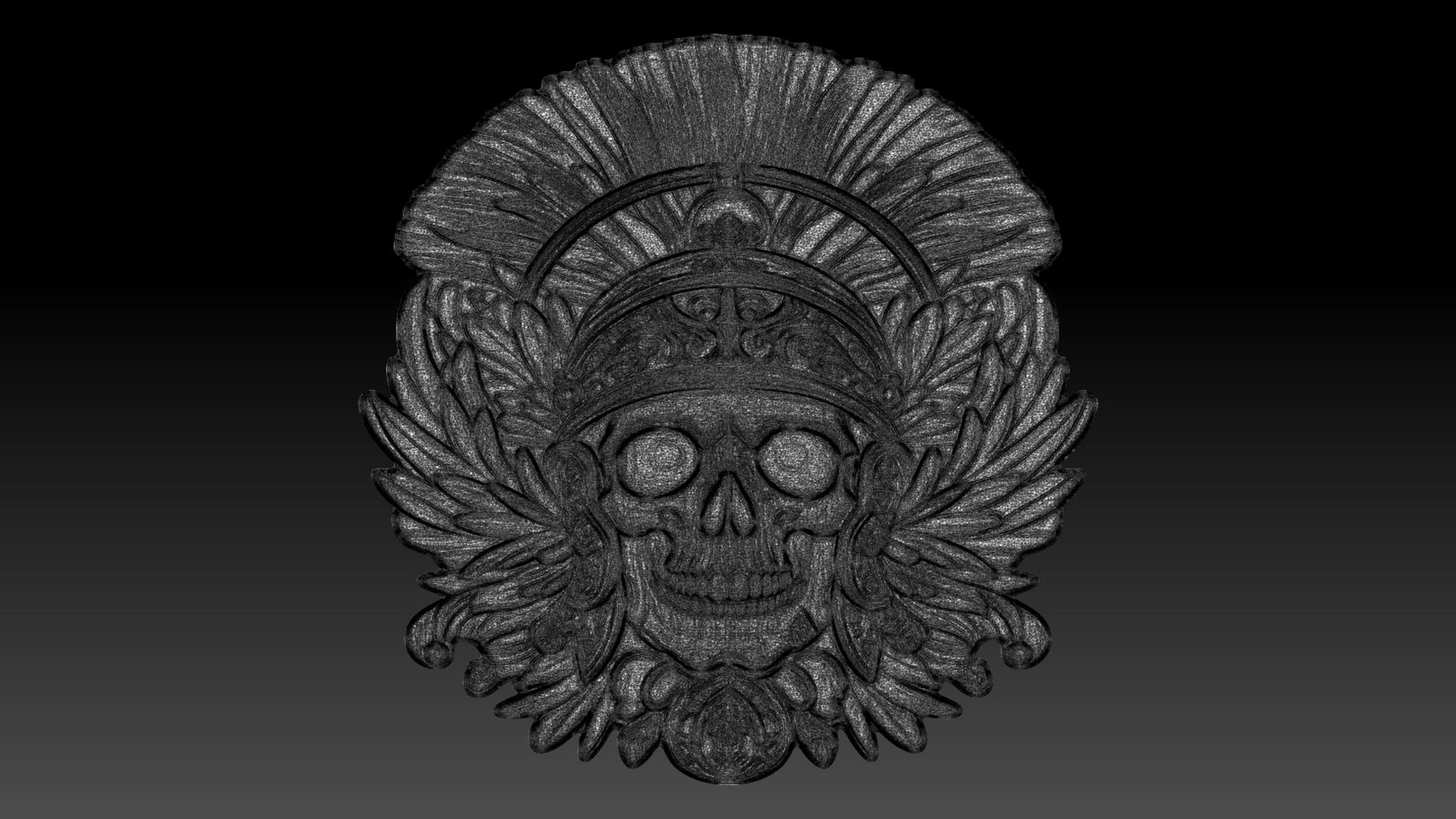 3D Roman Skull Basrelief 240518 16 3D Print Model Model - TurboSquid ...