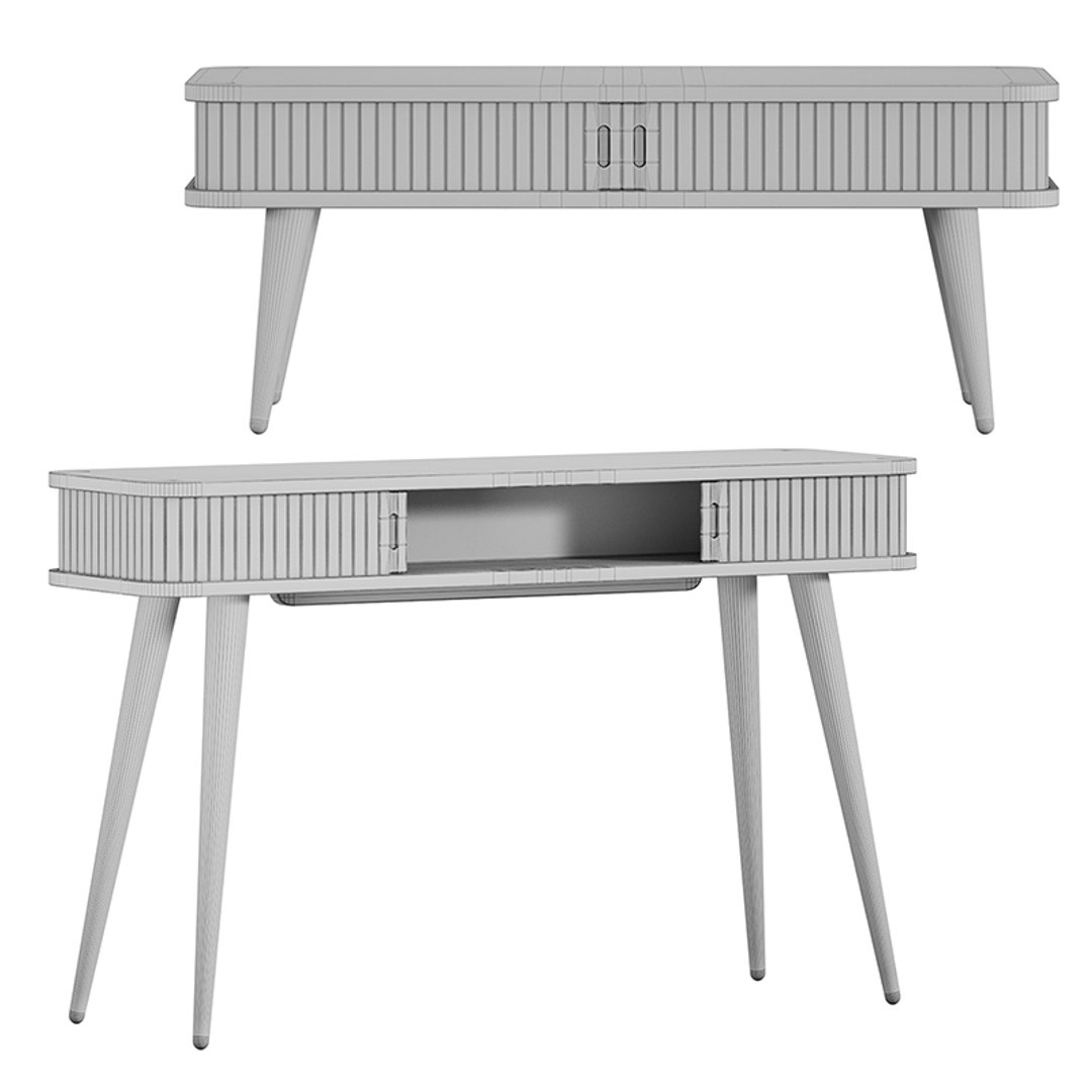 Grayson Coffee Table And Console 3D Model - TurboSquid 2050195