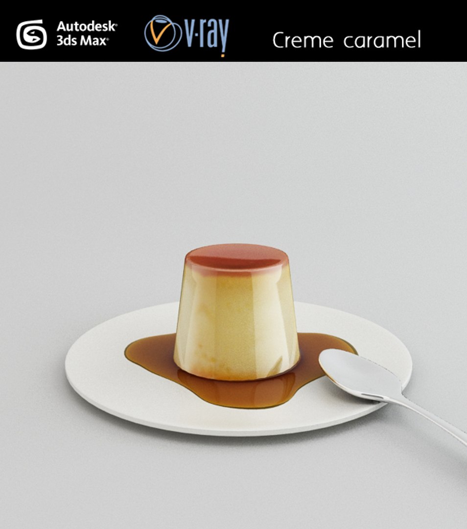 creme caramel 3d max