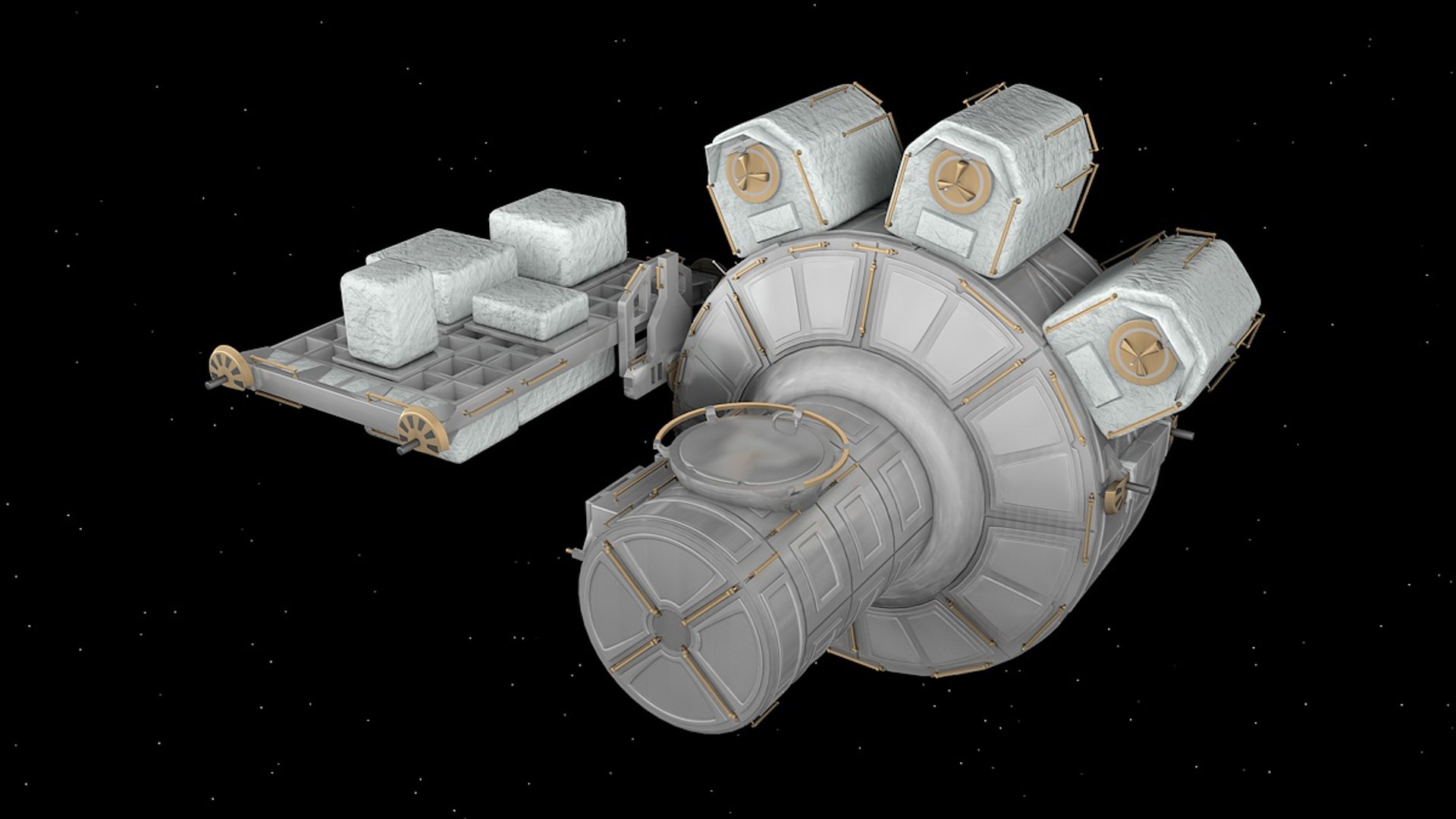 Iss Module Quest Joint 3d C4d