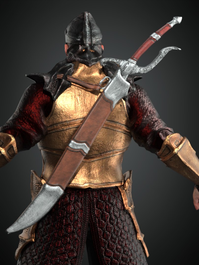 3D Model Realistic Rigged Warrior-Scott 3D Model - TurboSquid 2111250