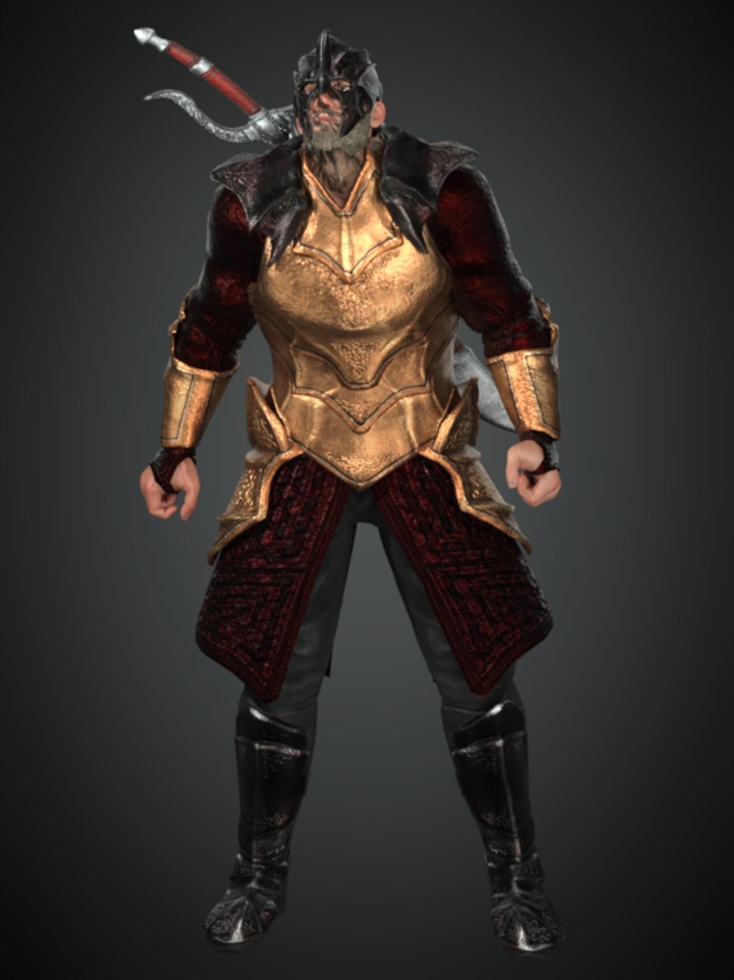 3D Model Realistic Rigged Warrior-Scott 3D Model - TurboSquid 2111250