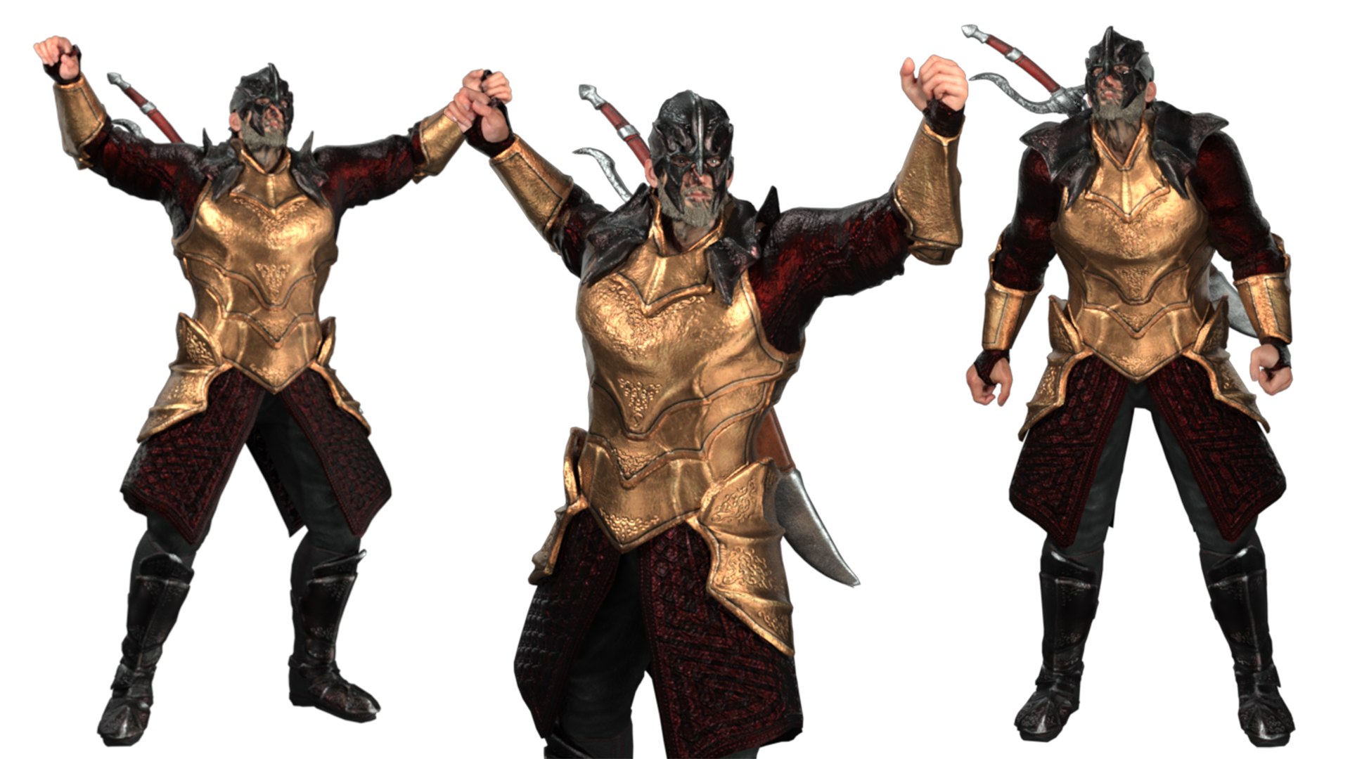 3D Model Realistic Rigged Warrior-Scott 3D Model - TurboSquid 2111250