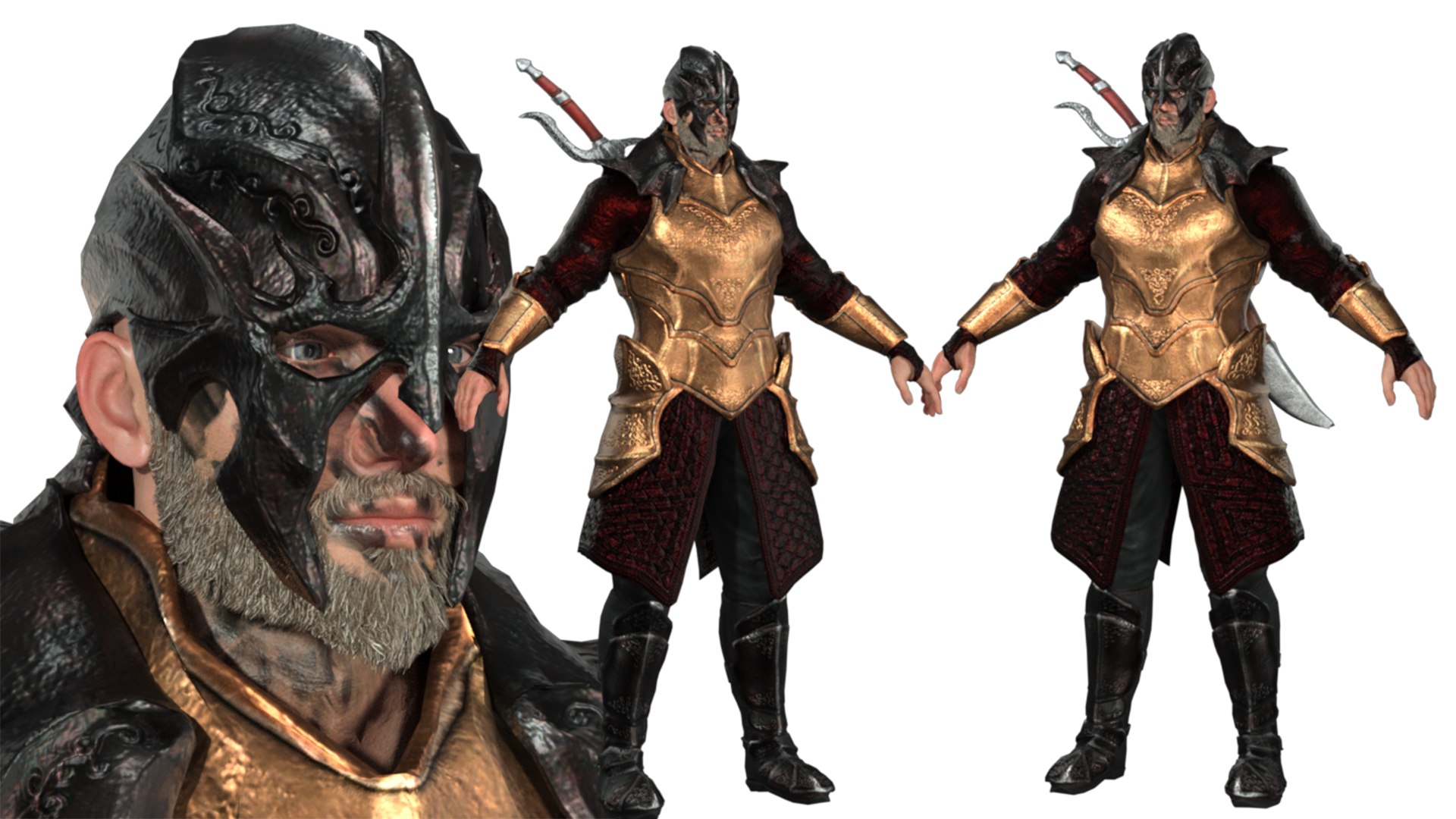 3D Model Realistic Rigged Warrior-Scott 3D Model - TurboSquid 2111250