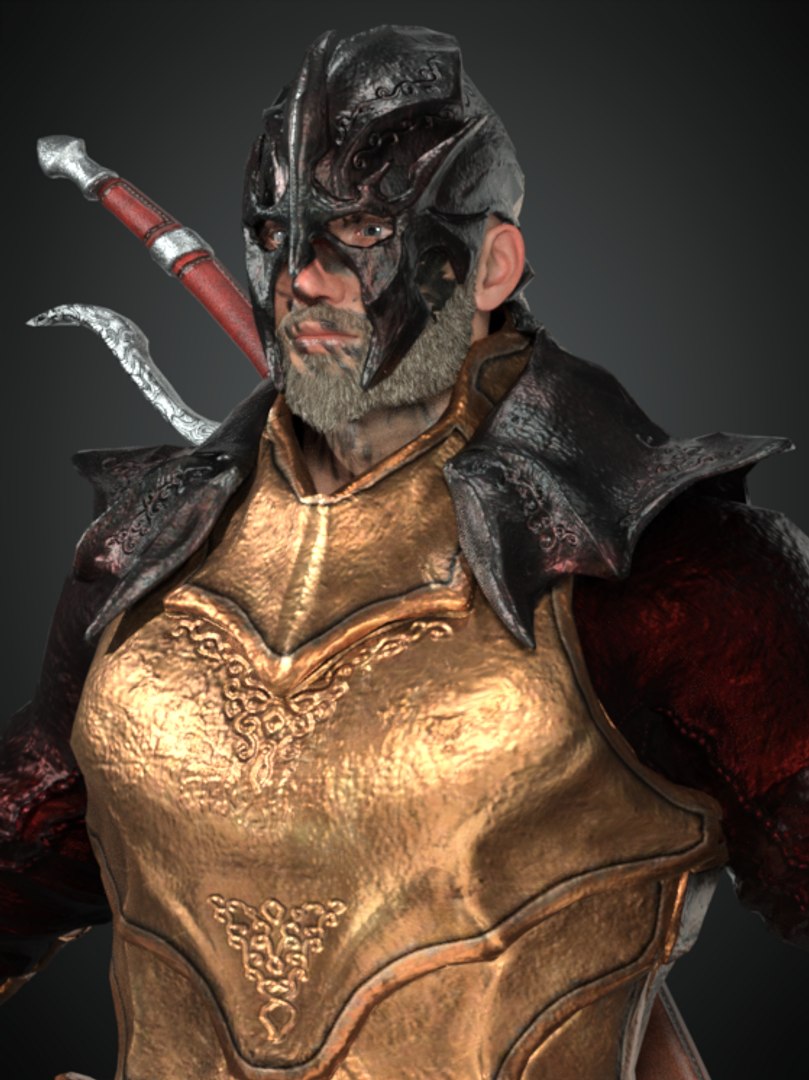 3D Model Realistic Rigged Warrior-Scott 3D Model - TurboSquid 2111250