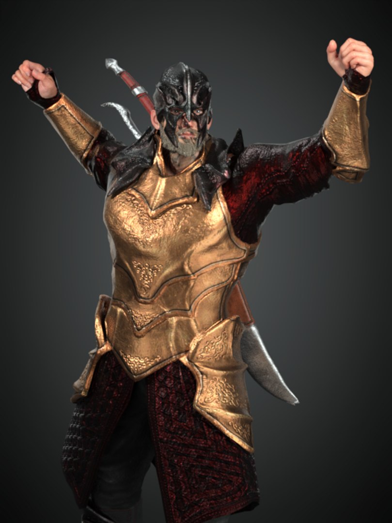 3D Model Realistic Rigged Warrior-Scott 3D Model - TurboSquid 2111250