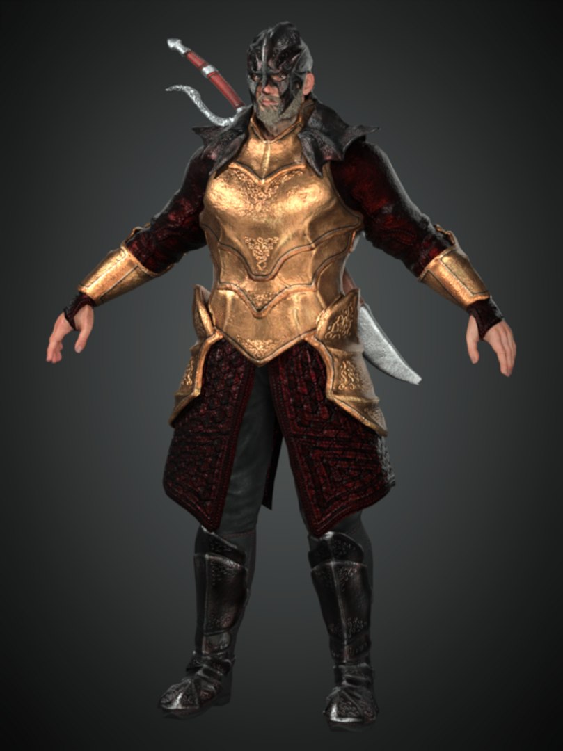 3D Model Realistic Rigged Warrior-Scott 3D Model - TurboSquid 2111250