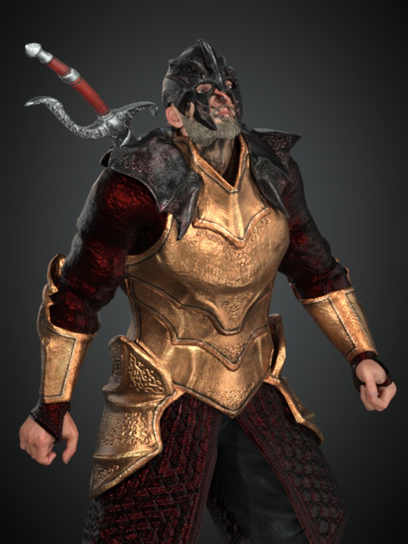 3D Model Realistic Rigged Warrior-Scott 3D Model - TurboSquid 2111250