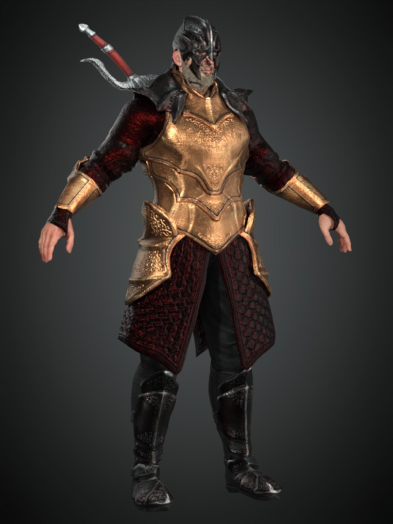 3D Model Realistic Rigged Warrior-Scott 3D Model - TurboSquid 2111250