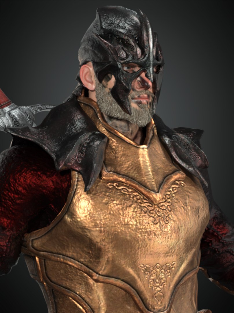 3D Model Realistic Rigged Warrior-Scott 3D Model - TurboSquid 2111250