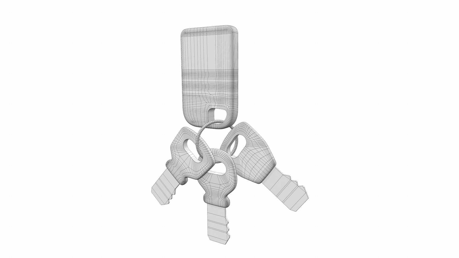 Plastic baby toy musical teether keys 2 3D - TurboSquid 2109007