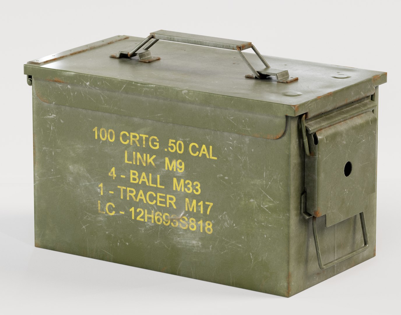 Used Millitary Ammo Box M2A1 Yk1 3D - TurboSquid 1965131