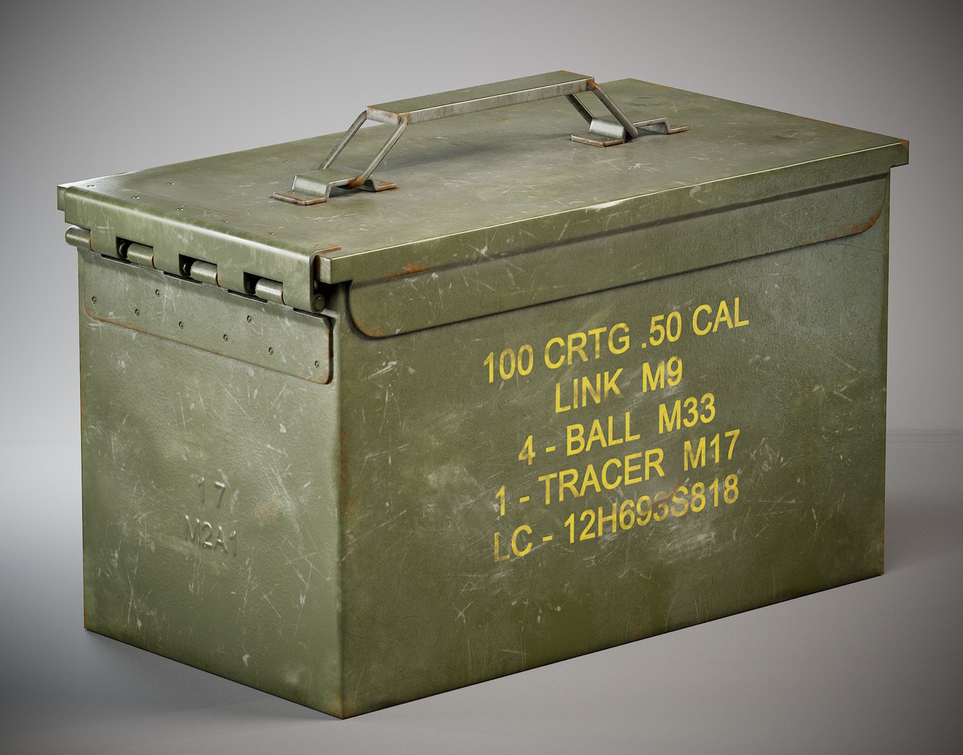 Used Millitary Ammo Box M2A1 Yk1 3D - TurboSquid 1965131