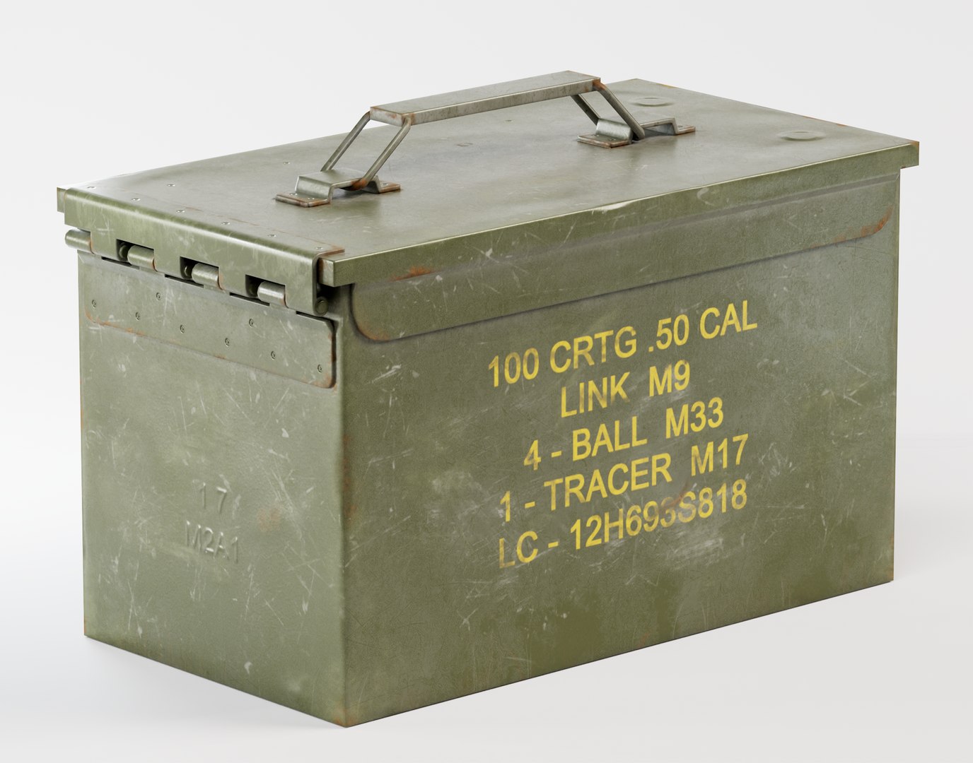 Used Millitary Ammo Box M2A1 Yk1 3D - TurboSquid 1965131