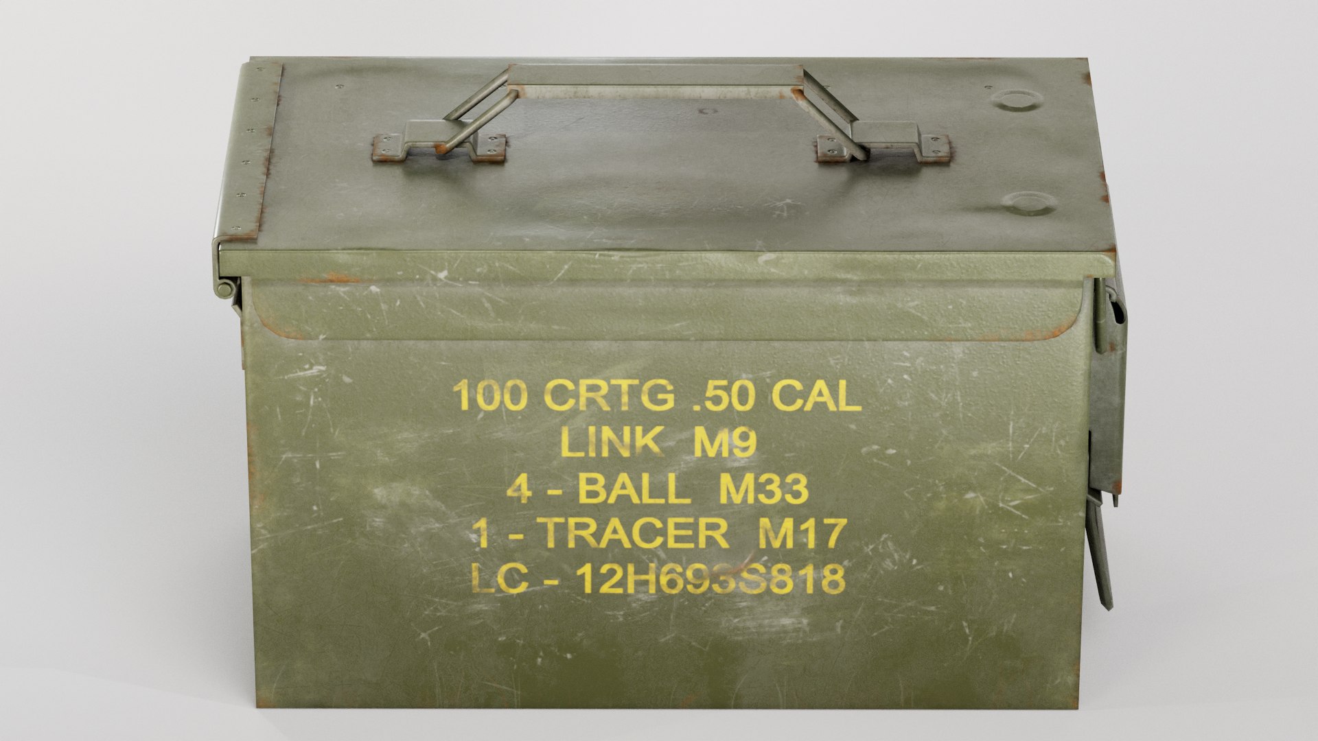 Used Millitary Ammo Box M2A1 Yk1 3D - TurboSquid 1965131
