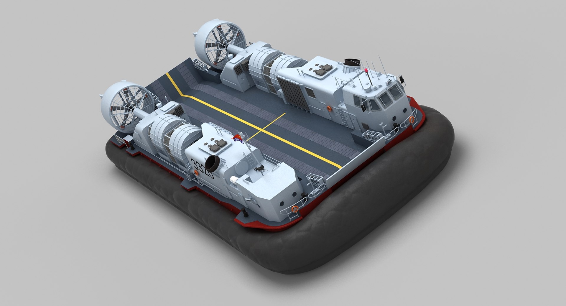 3D Chinese Type 726 Lcac Model - TurboSquid 1393988