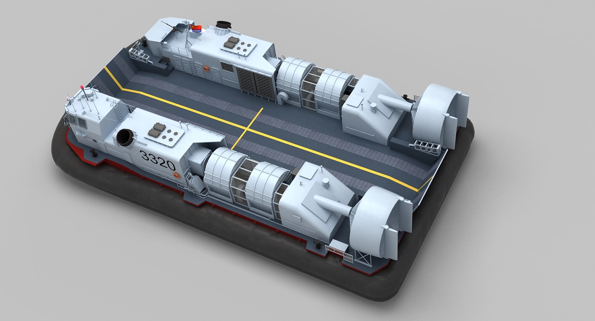 3D Chinese Type 726 Lcac Model - TurboSquid 1393988