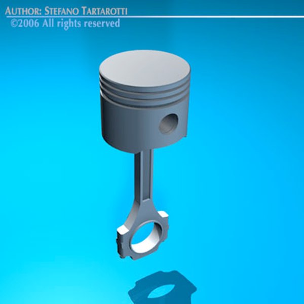 3d model piston