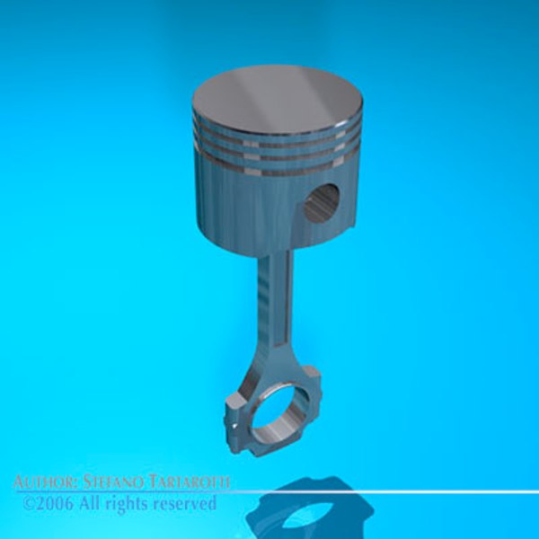 3d model piston