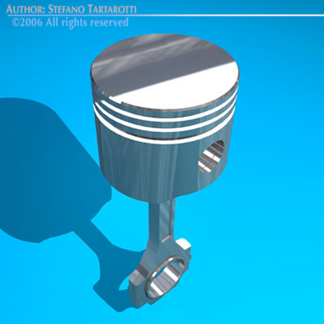 3d model piston