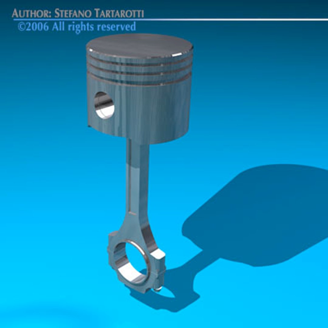3d model piston