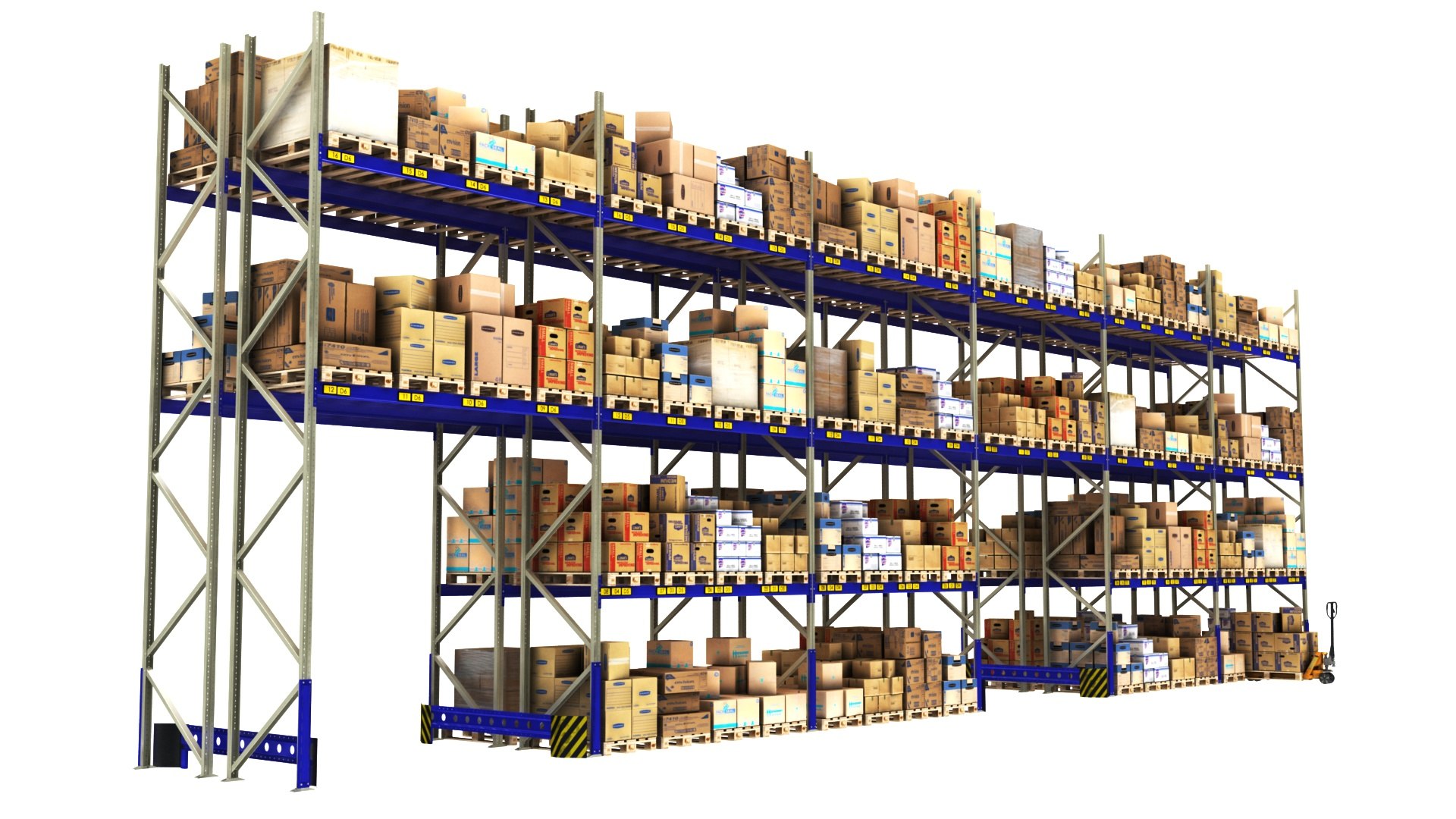 3D Warehouse Rack Scane 1 Model - TurboSquid 1536463