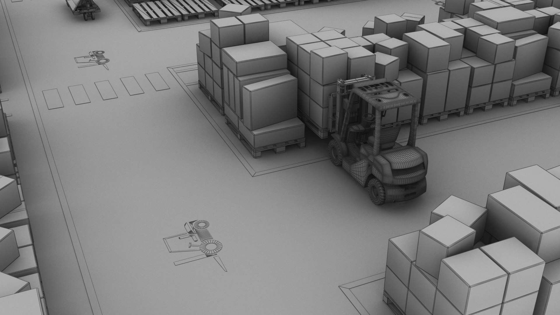 3D warehouse rack scane 1 model - TurboSquid 1536463